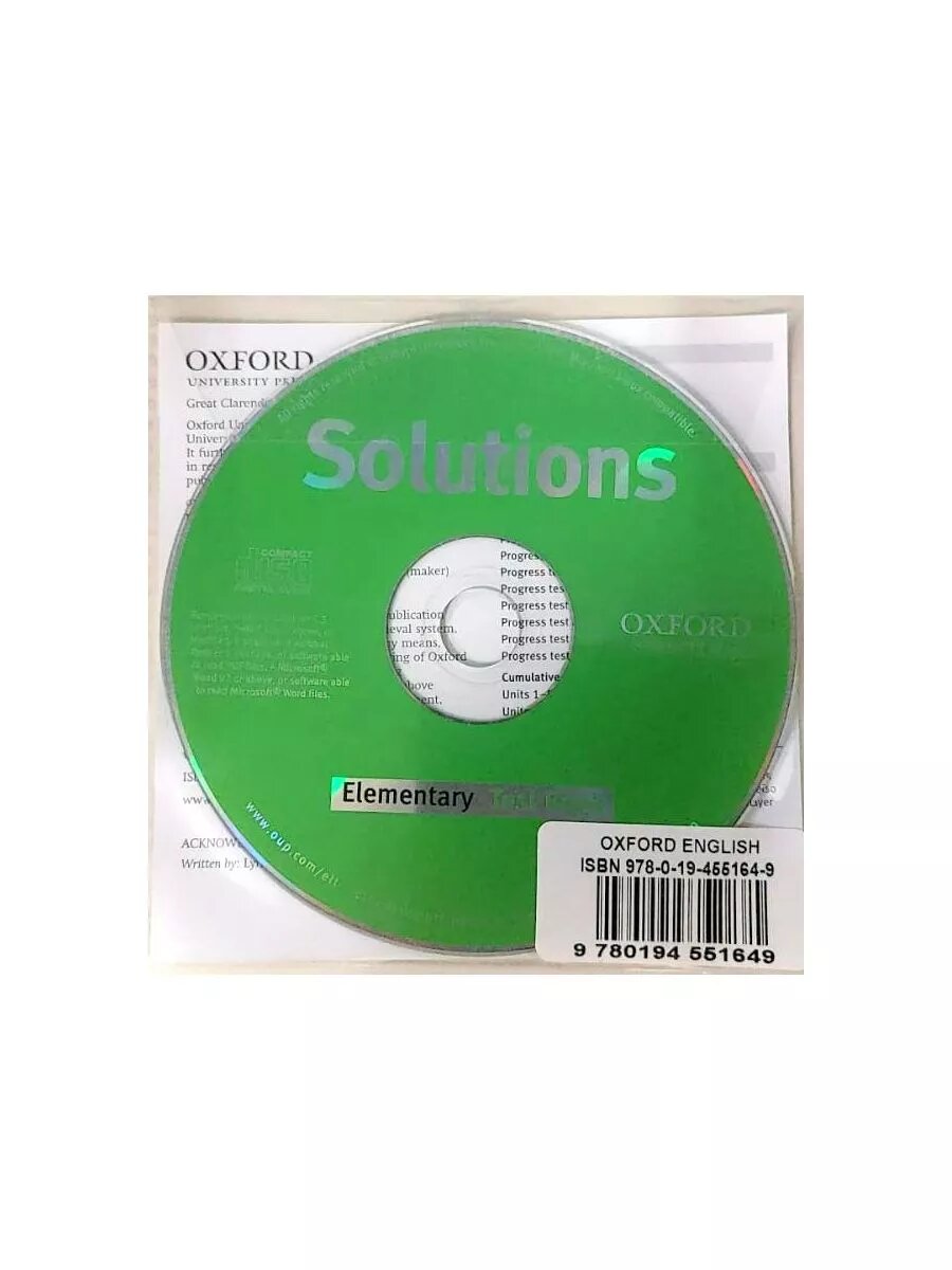 Solutions Elementary Test MultiROM | книги — учебная литература — фото 1