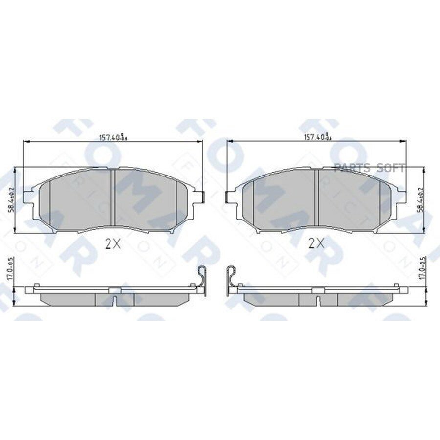 FOMAR-FRICTION FO846181 FO 846181 колодки дисковые передние!\ Nissan Murano 3.5 4WD 05>