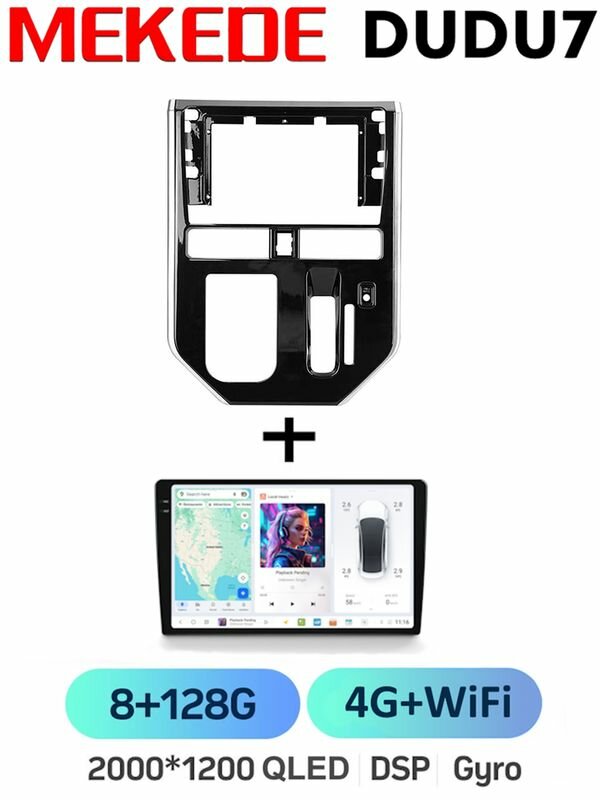 Магнитола Mekede 10" DUDU7 8/128 Gb для Toyota Tank правый руль 2016-2023 carpay Android