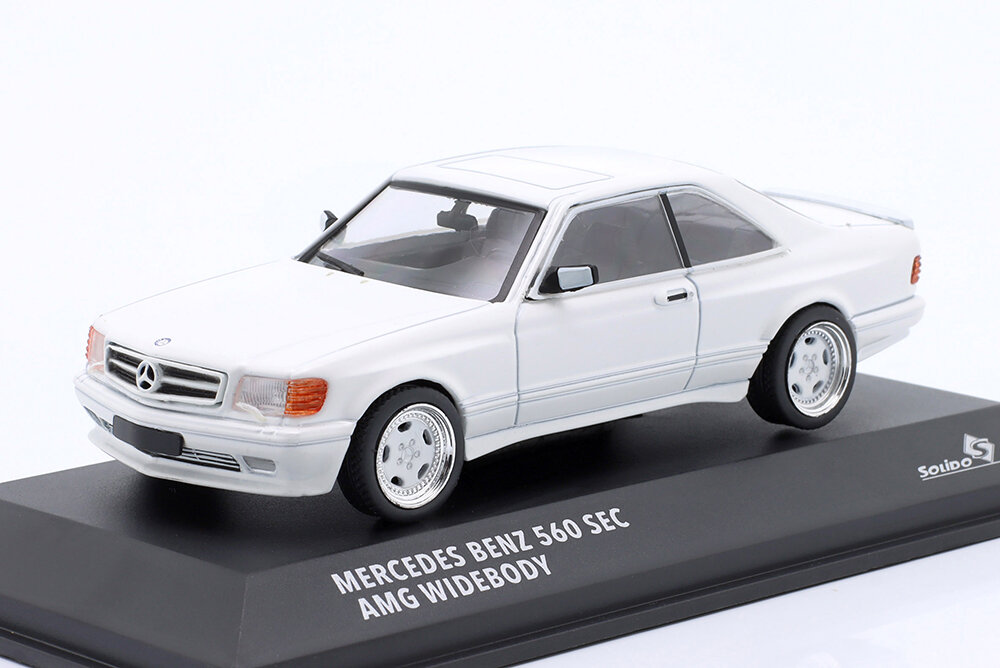 Модель коллекционная SOLIDO Mercedes 560 sec C126 amg widebody white