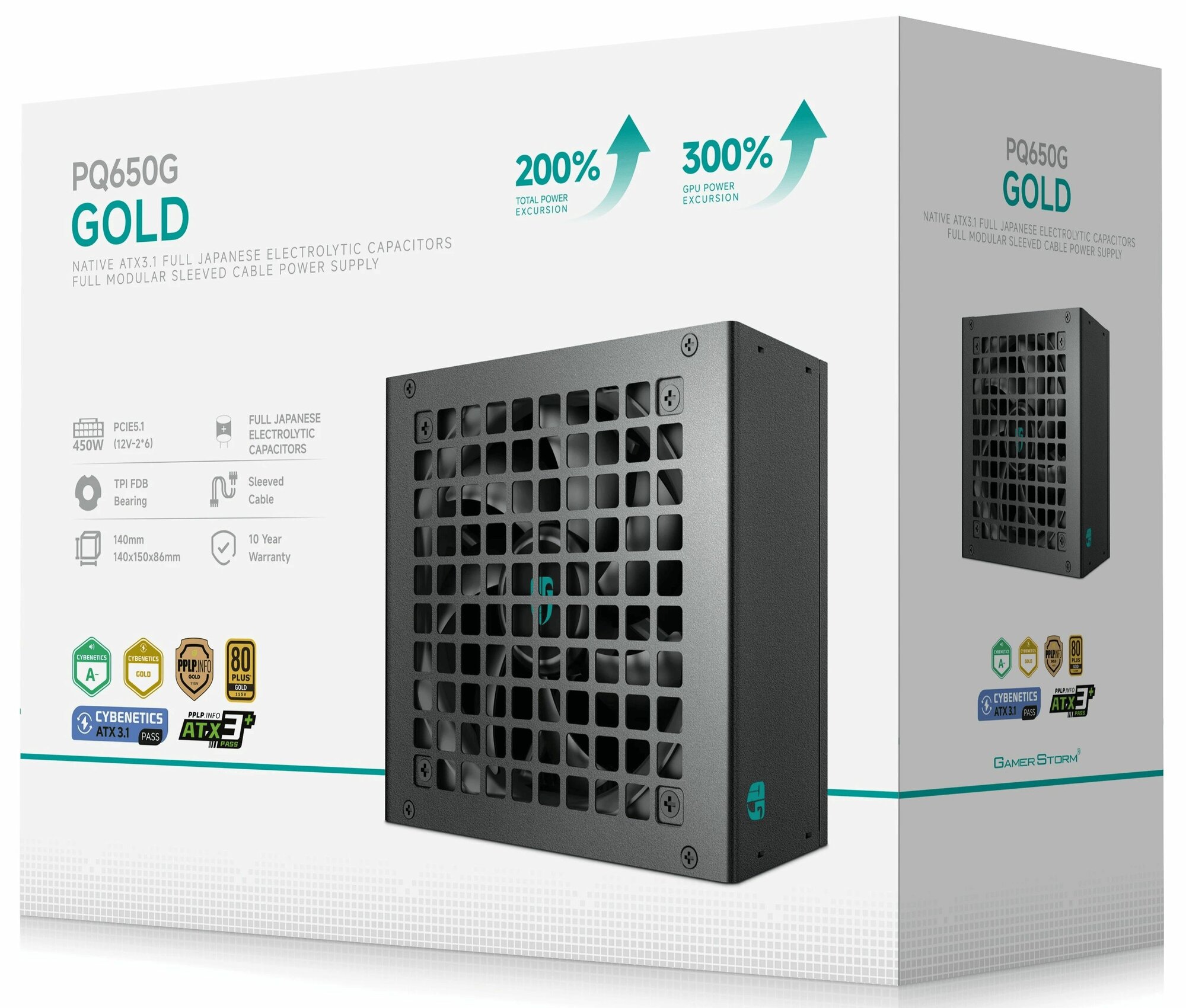 Блок питания Deepcool GamerStorm PQ650G Черный 650W Gold