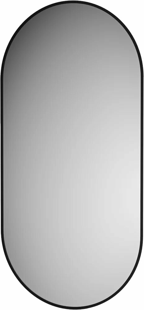 Зеркало Defesto Aura DF 2936 60x120 со светодиодной подсветкой, 60 см, черное, пластиковое, в современном стиле, зеркало настенное в ванную