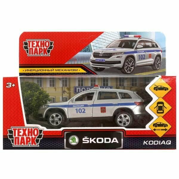 ТехноПарк Машинка Skoda Kodiaq Полиция 12 см.