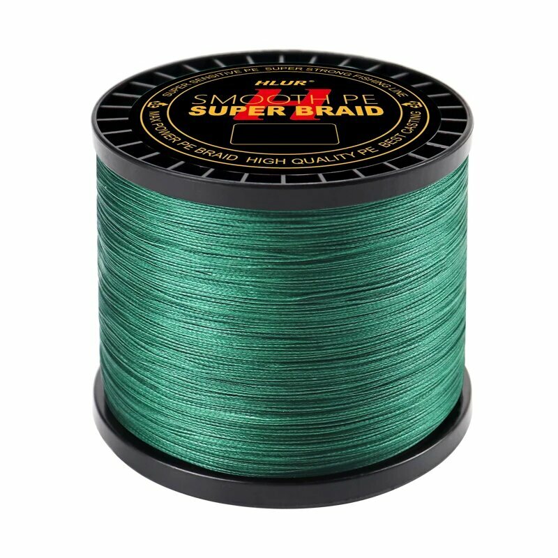 Плетенная леска PE X8 Super Strong 100м/300м/500м/1000м для 100m-X8-1.0-0.16mm, Зеленый, Green
