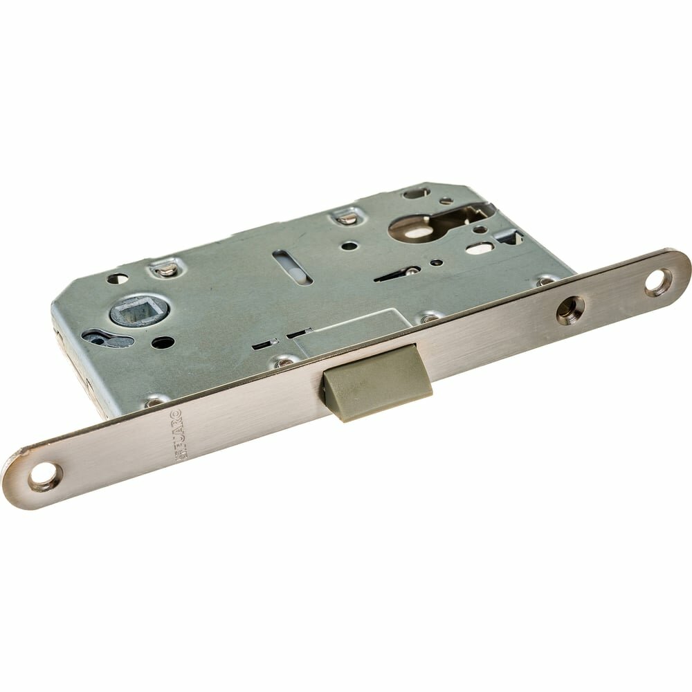 Межкомнатный замок под цилиндр Fuaro PLASTIC P85C-50 SN матовый никель 33631