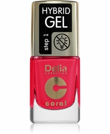 Лак для ногтей Delia Cosmetics Coral Nail Enamel Hybrid Gel, odcien 148, 11 мл