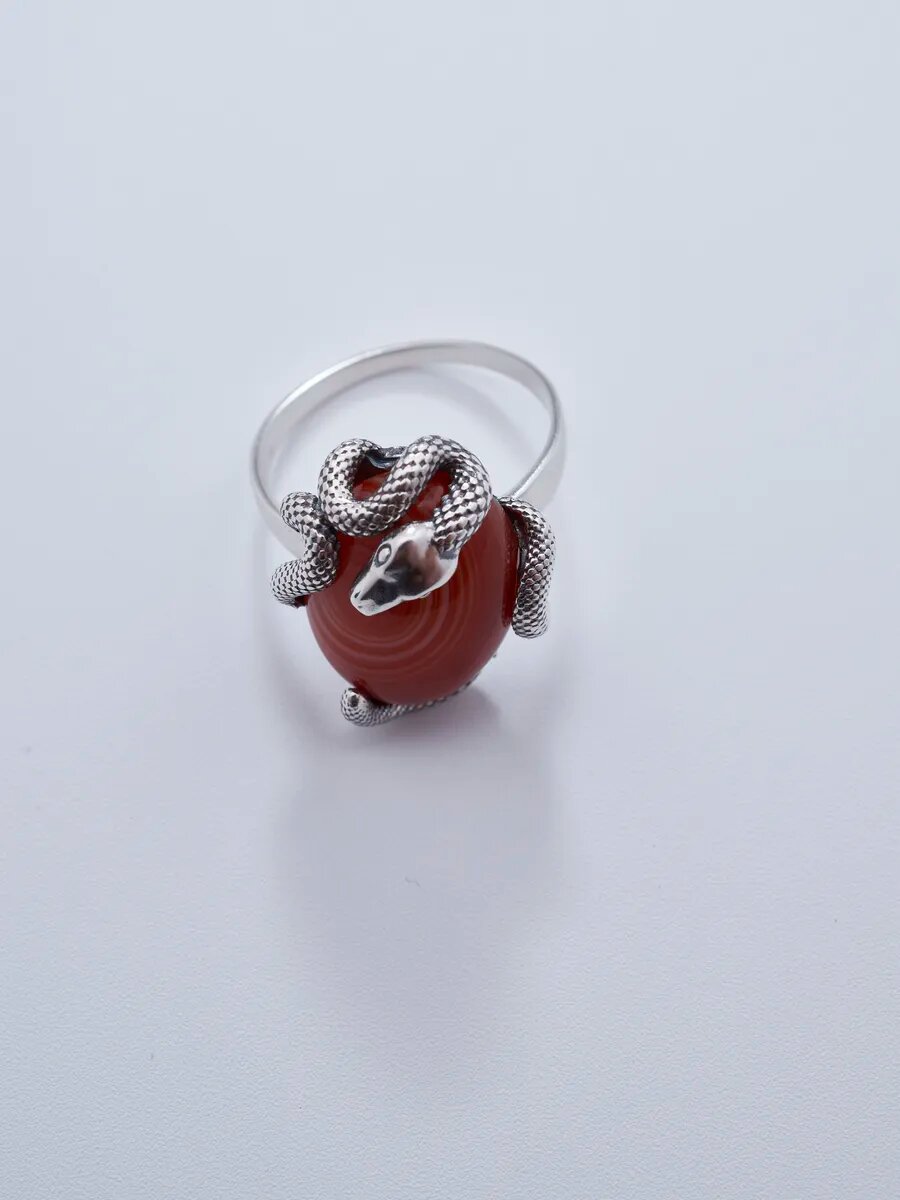 Кольцо БРЮС, серебро, 925 проба