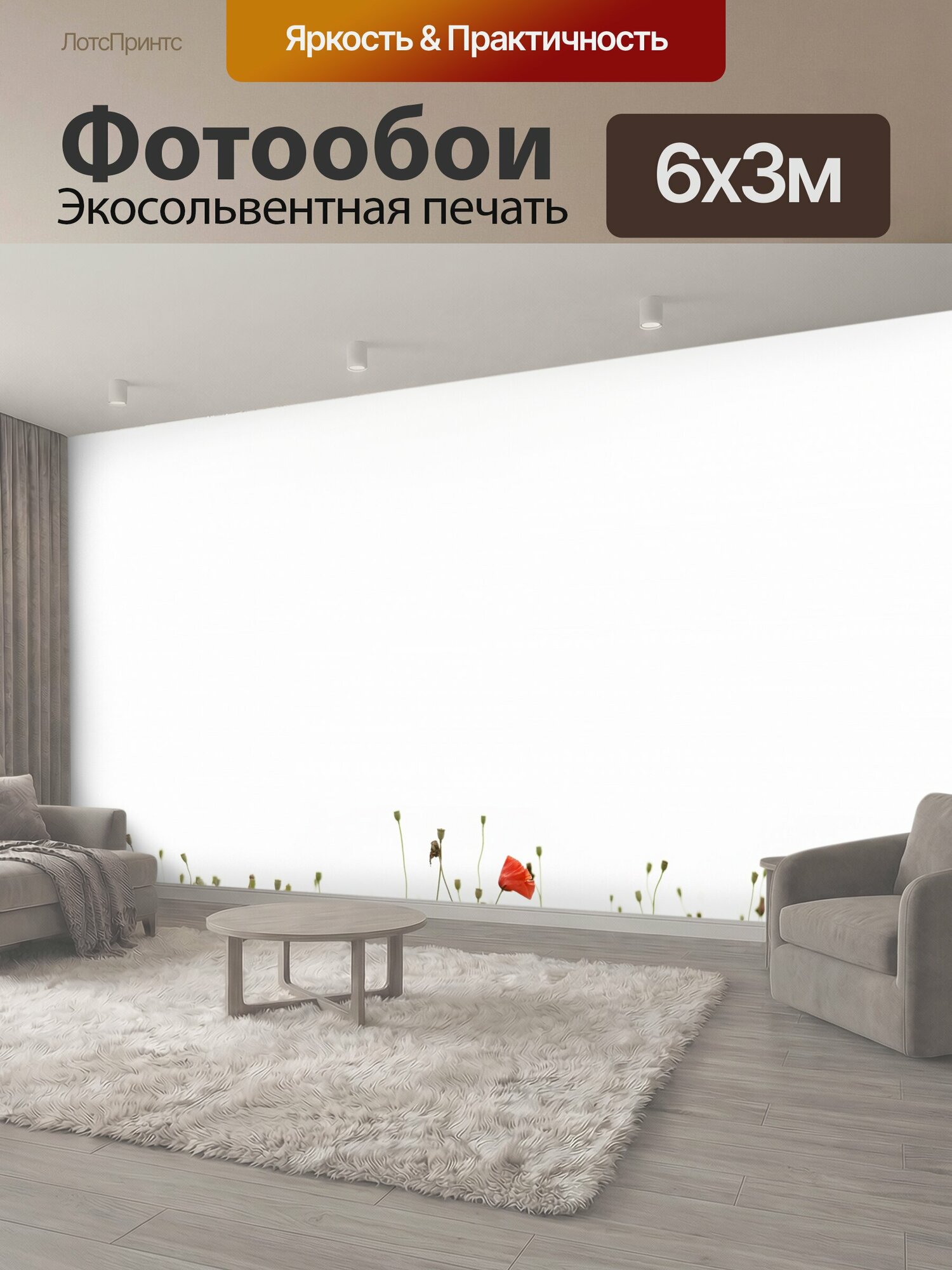 Фотообои "Пограничные цветы маков Маки цветочные границы на белом фоне мак маки границы цветы цветочный красный белый фон природа скрапбукинг." 600x300 см. экосольвентная печать