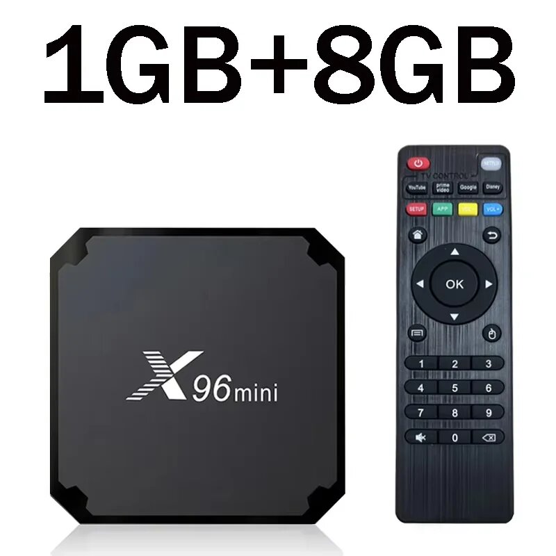 X96 mini TV Box Android 11 WUDUNG 2ГБ/16ГБ 4К UHD HDR 10 H265 100V-240V US Plug, 1G8G