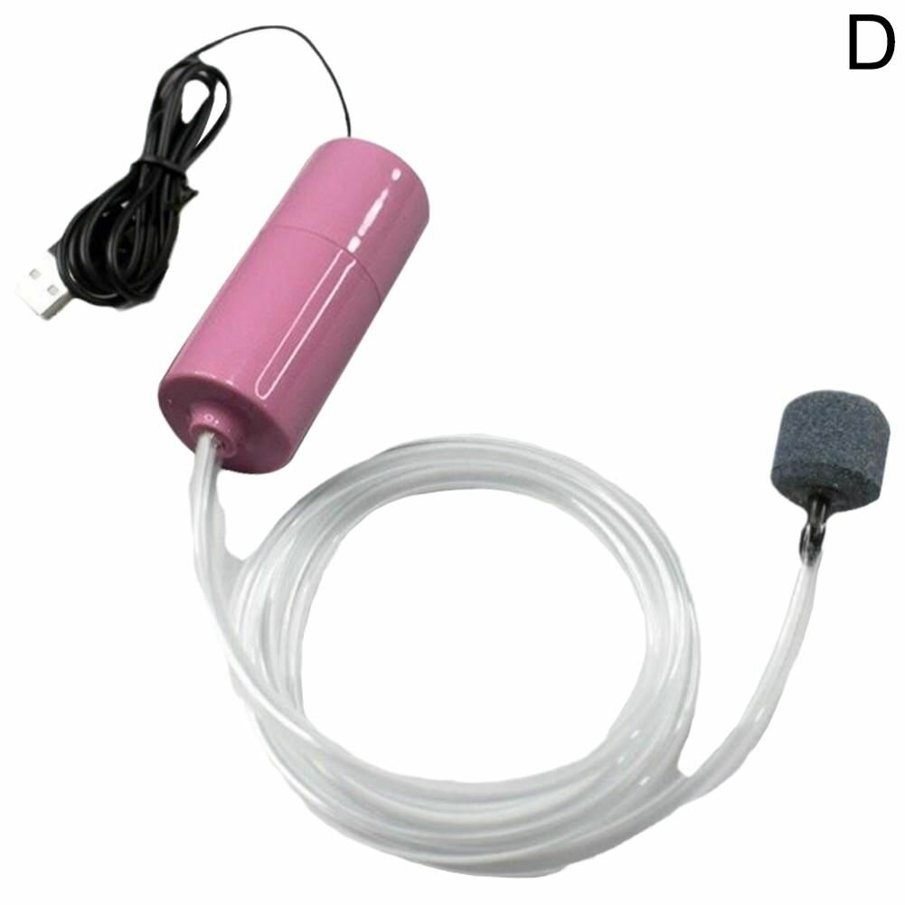Портативный мини-USB аквариумная рыбка для резервуара, кислородный воздушный насос, гидропонный компрессор, аэратор с камнем, силиконом