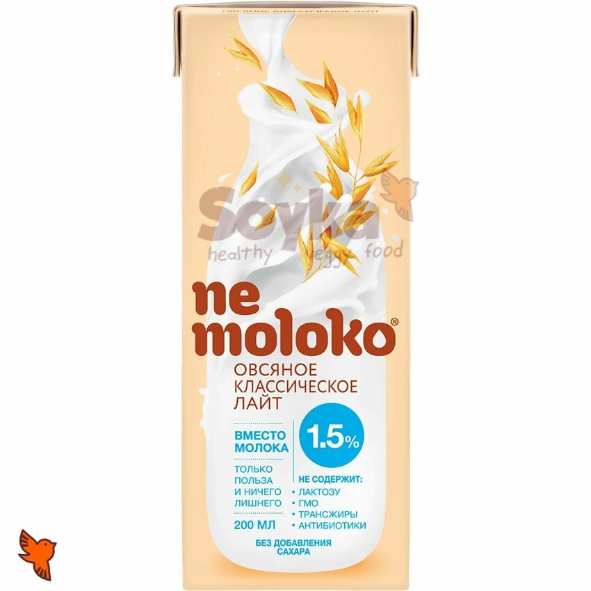 Напиток овсяный классический лайт 1.5% Nemoloko , 200мл