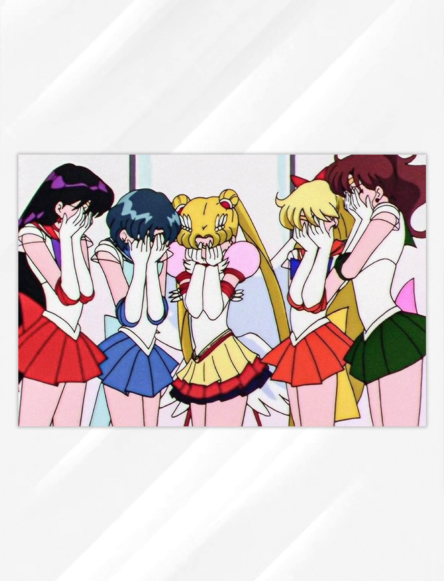 "Сейлор Мун" открытка (подходит под рамку 10х15см, плотная бумага, коллекционная)