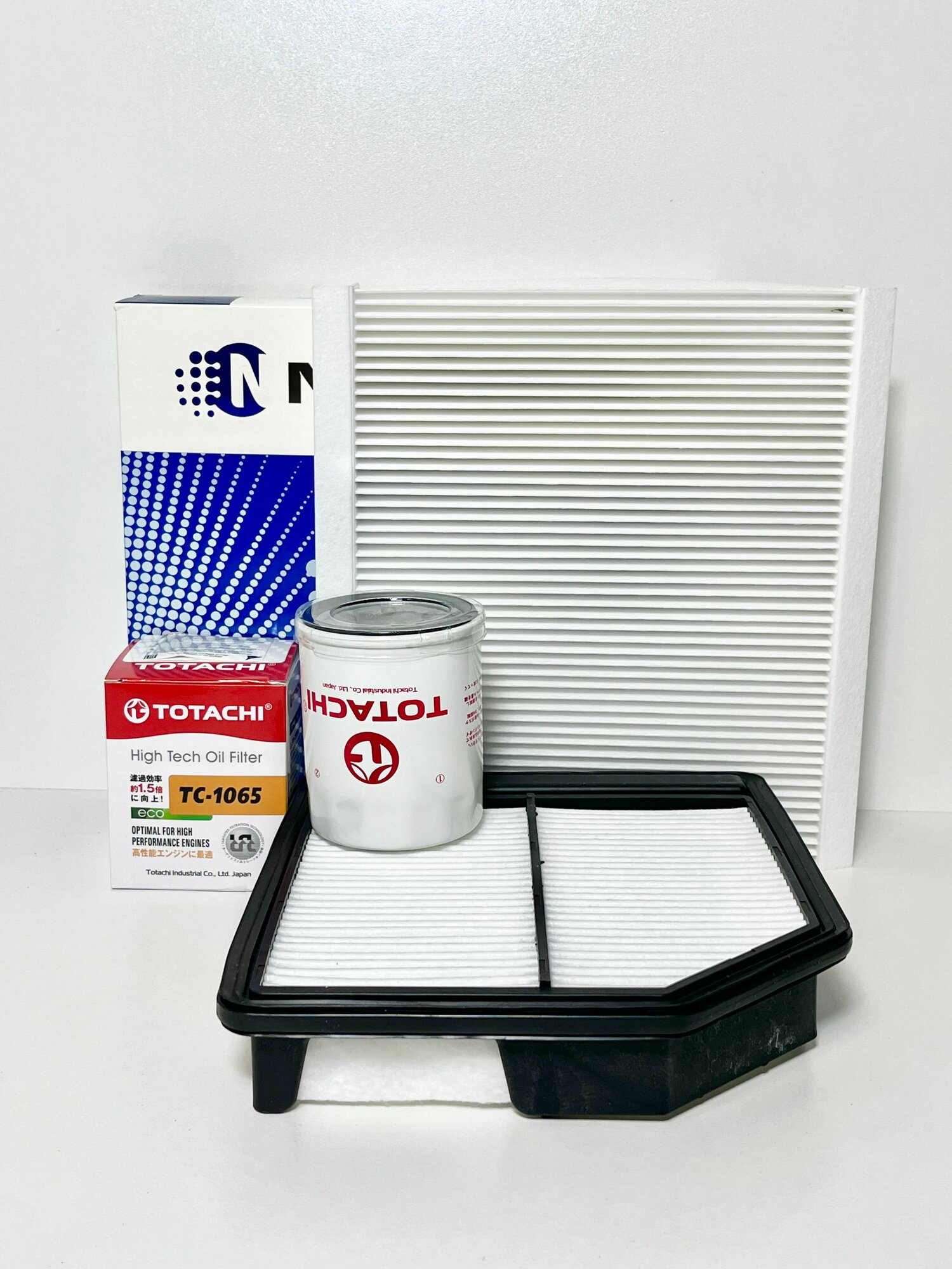 Комплект фильтров для Honda Civic VIII 1.8 Хэтчбек 5D (Хонда Сивик 8 2005 - 2012) Фильтр воздушный + масляный + салонный