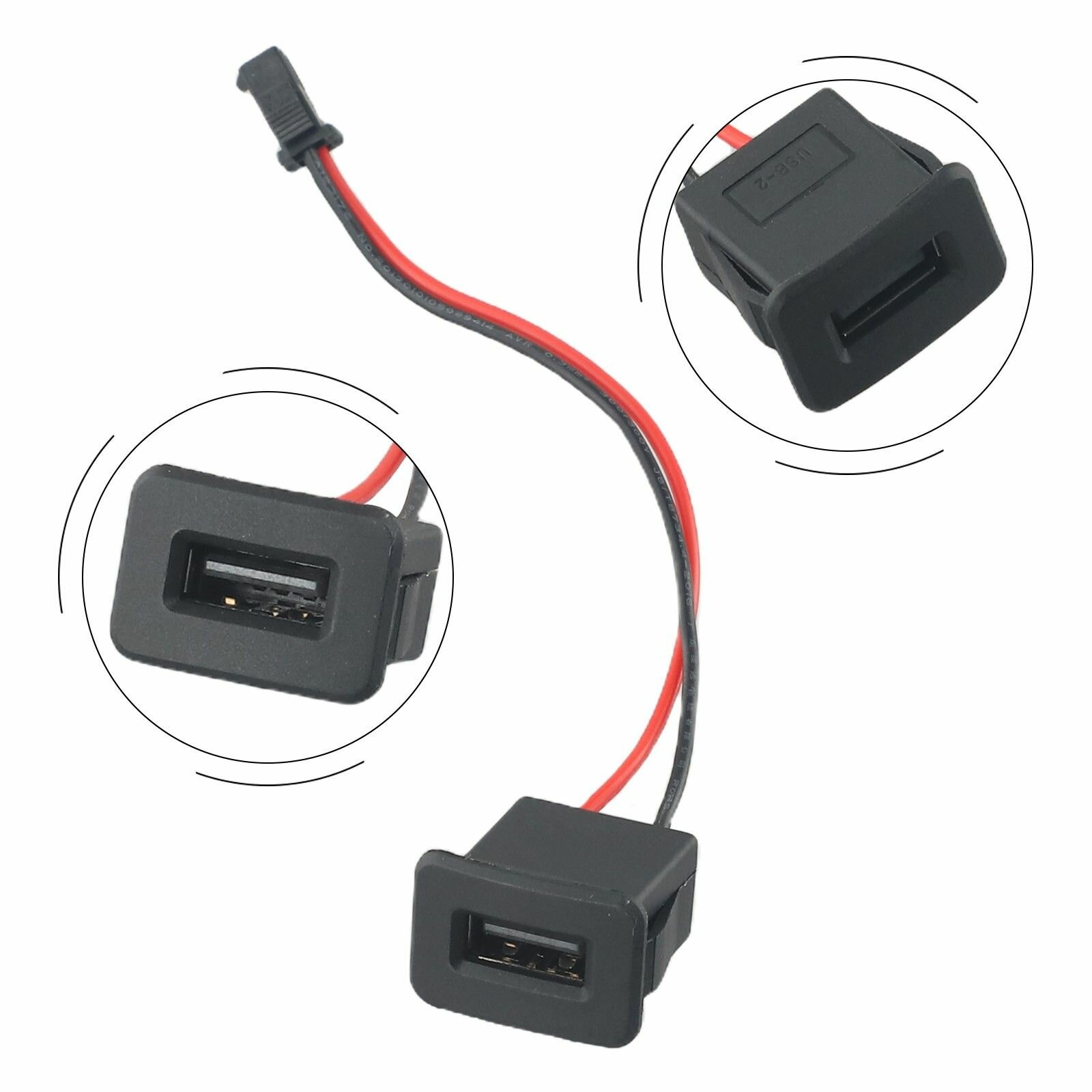 OZ-URJSH-Разъем USB-порта для зарядки Разъем питания USB с гнездом для зарядного устройства Простая установка Установка в разъем Стабильное соединение