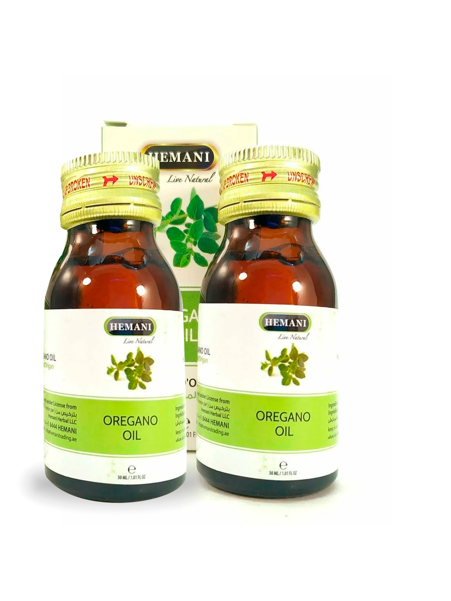 Масло Hemani Орегано, 2 шт по 30 мл, 100% натуральный продукт без добавок