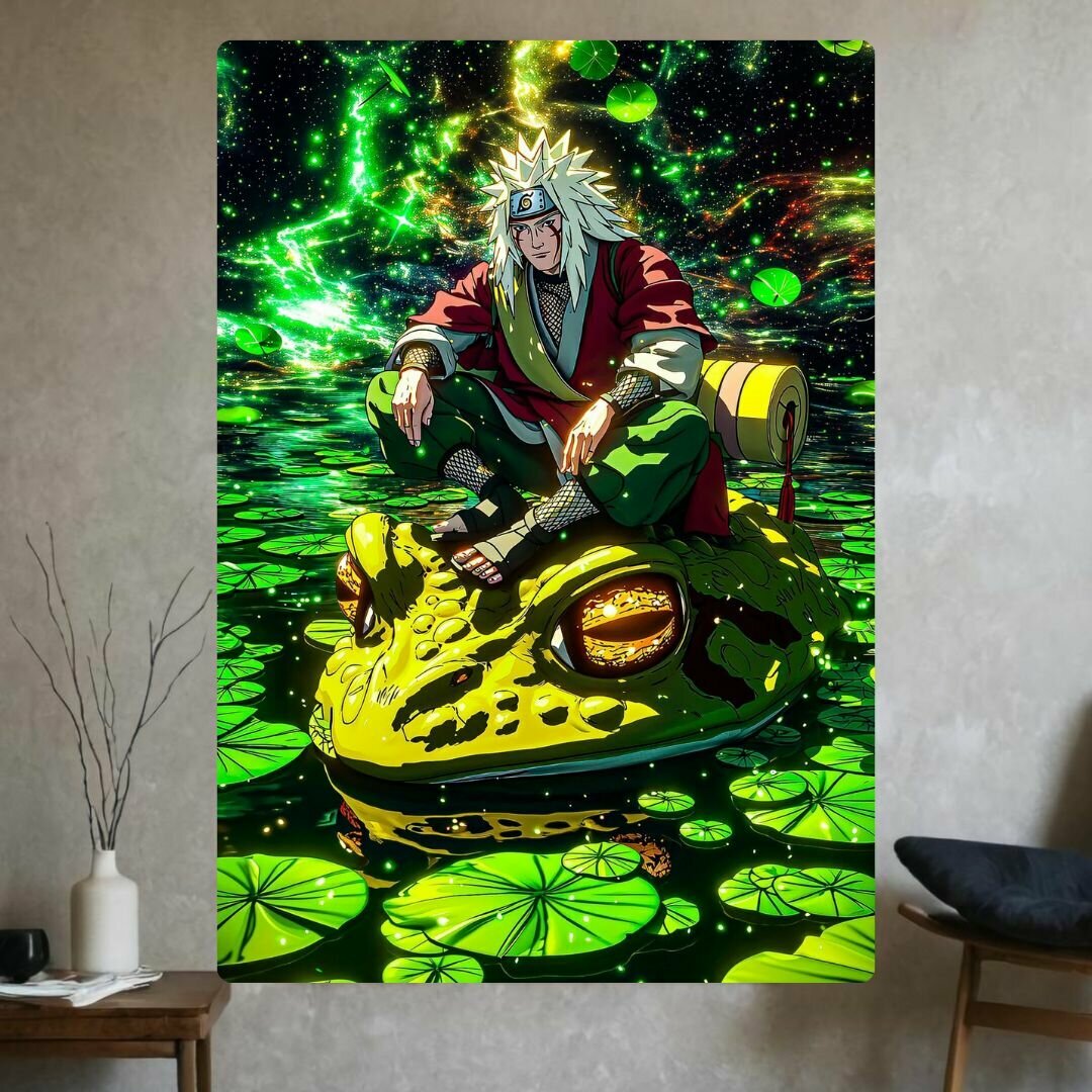 Картина на металле (аниме - Наруто) Джирайя, 20*30см