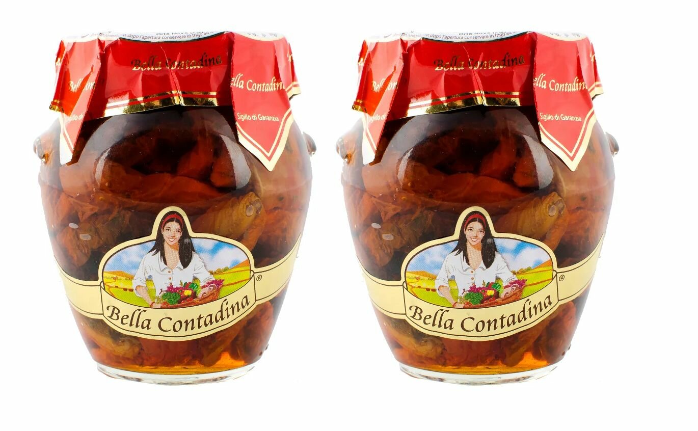 Bella Contadina Томаты вяленные в масле 2 банки по 290гр