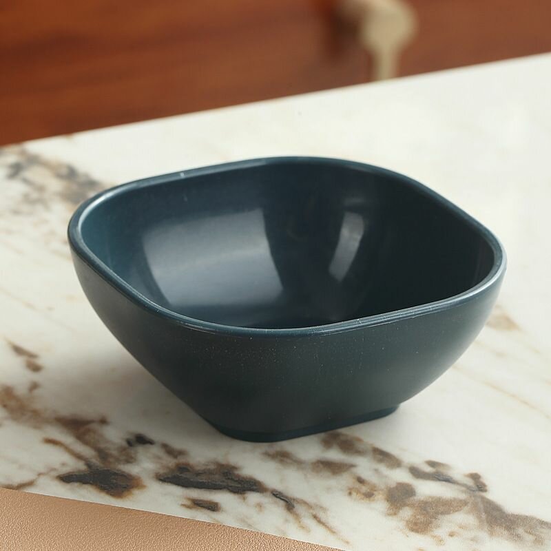 6-компонентный набор квадратных приправных тарелок из пшеничной соломы для горячих блюд, барбекю, соевого соуса и уксуса