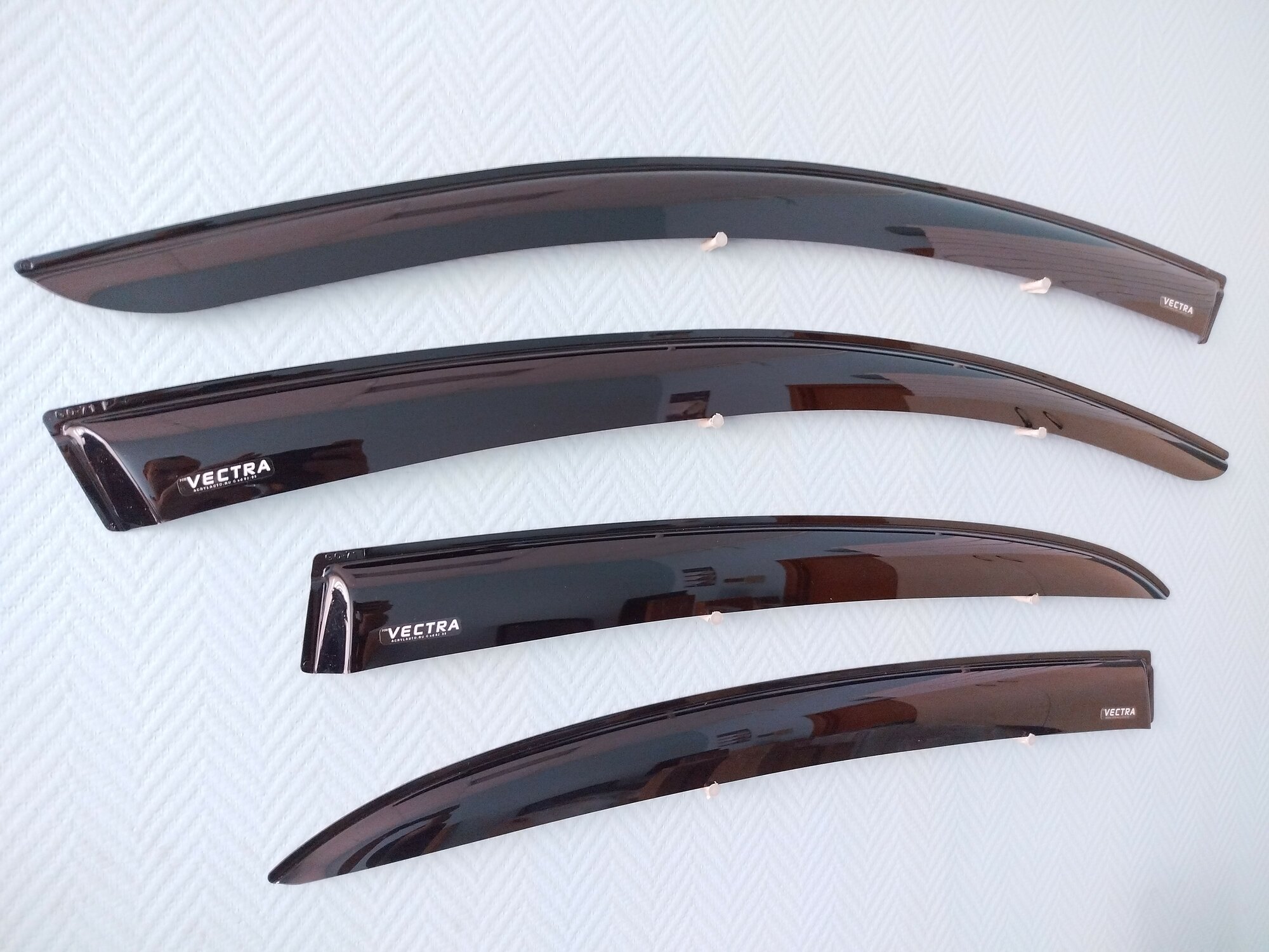 Дефлекторы окон Opel Vectra C с 2002 по 2008, седан, к-т 4 шт, скотч 3M