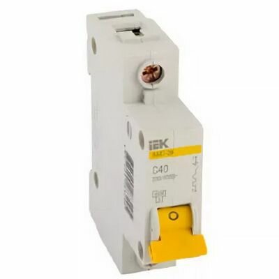 Выключатель автоматический однополюсный 40А С ВА47-29 4.5кА IEK (1шт.) MVA20-1-040-C