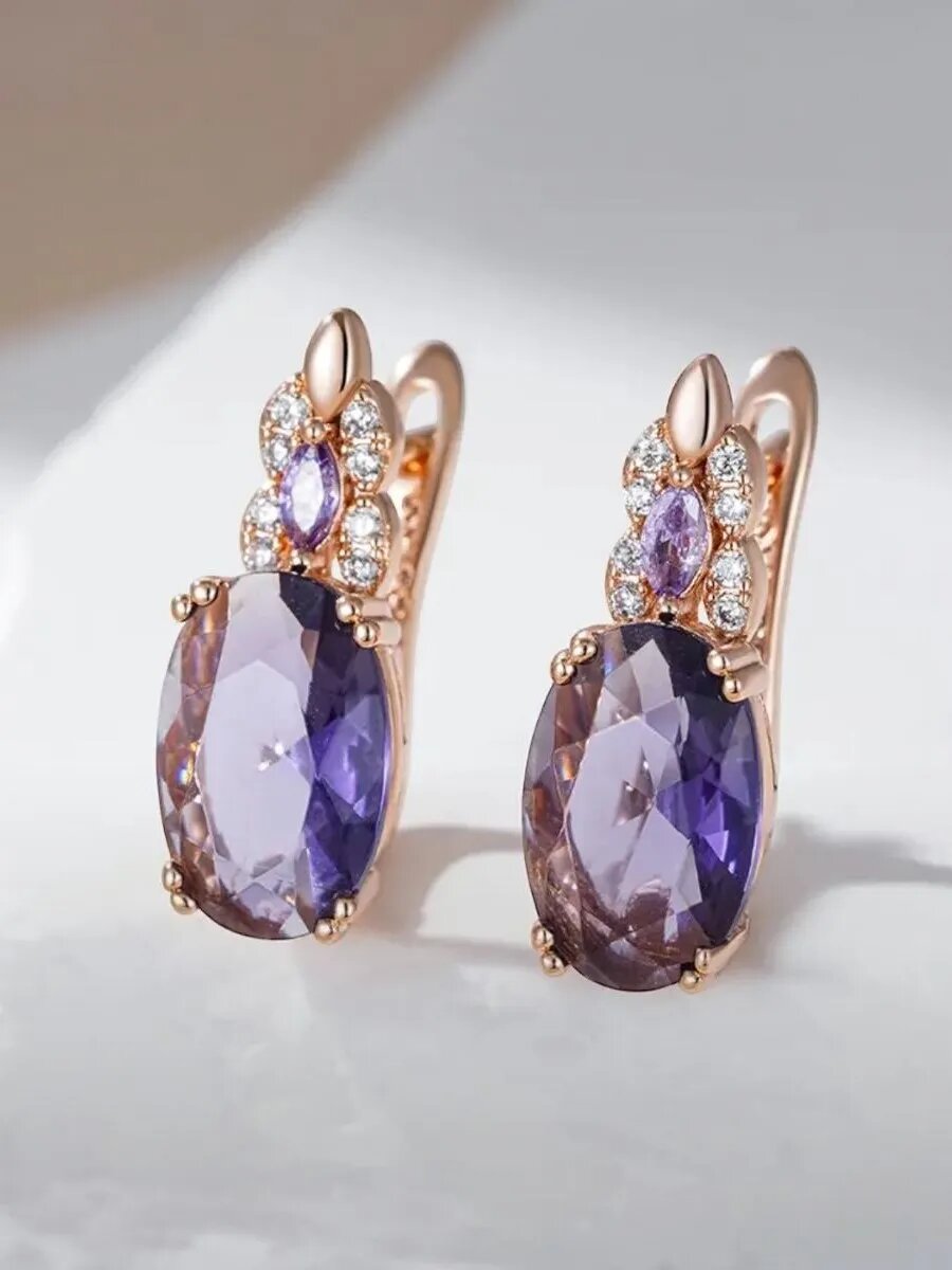 Серьги, циркон