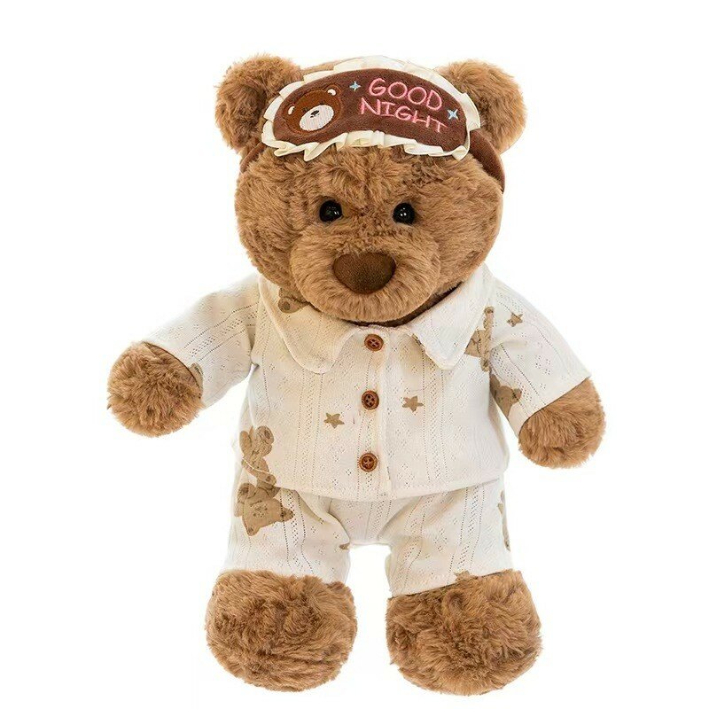 Плюшевый мишка teddy bear с шарфом для детей на день рождения и вечеринку, pajama, 25 см