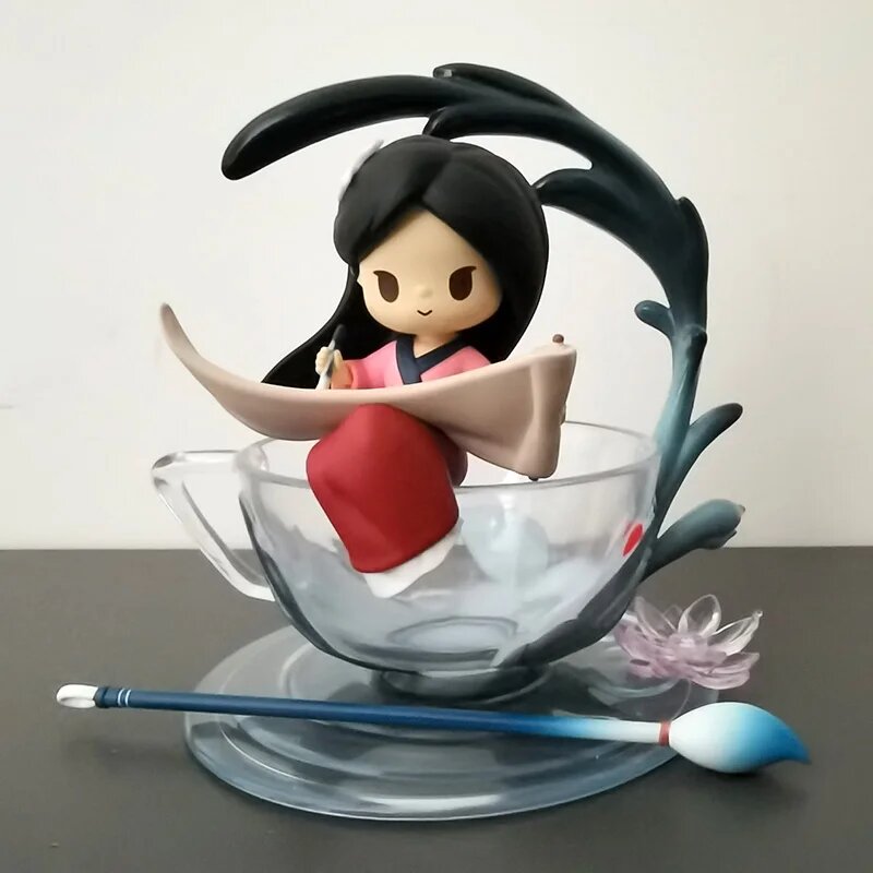Экшн-фигурки из мультфильма Disney, Мультяшные куклы Мультяшные персонажи мультфильма Мулан, куклы, декоративные игрушки для автомобиля