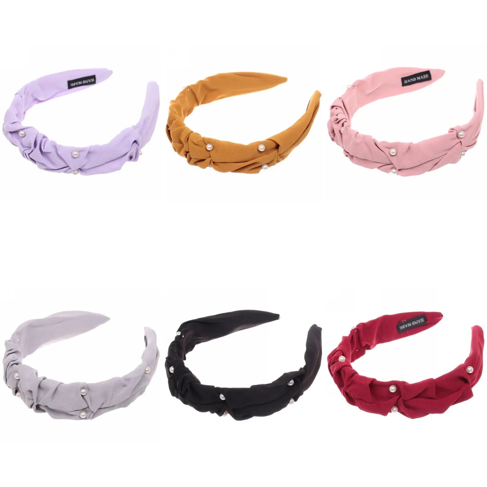 Ободок для волос 'Krasa - Biscuit', 3см, 1 штука, разноцветный, стильный и удобный