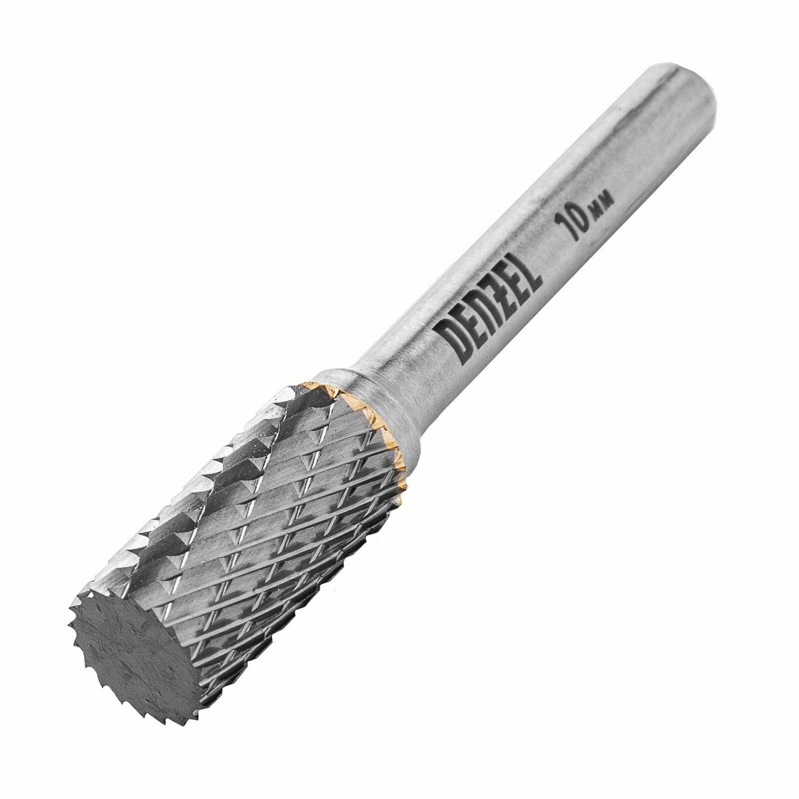 Борфреза по металлу DENZEL твердосплавная, цилиндрическая, тип-А, 10 мм (72001)
