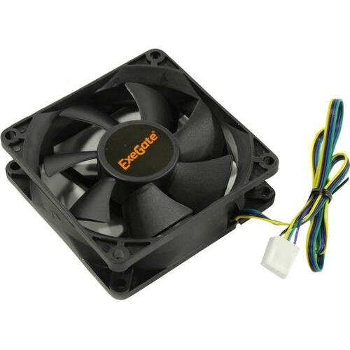 Вентилятор 80х80х25 Exegate ExeGate EX08025H4P-PWM, 0-2300rpm, 23dB(M), 0.11A, HBB, 4pin