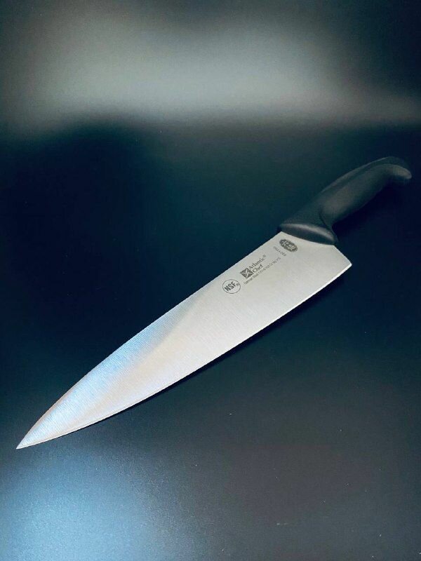 Нож Atlantic Chef Кухонный Поварской, 25 см, черный