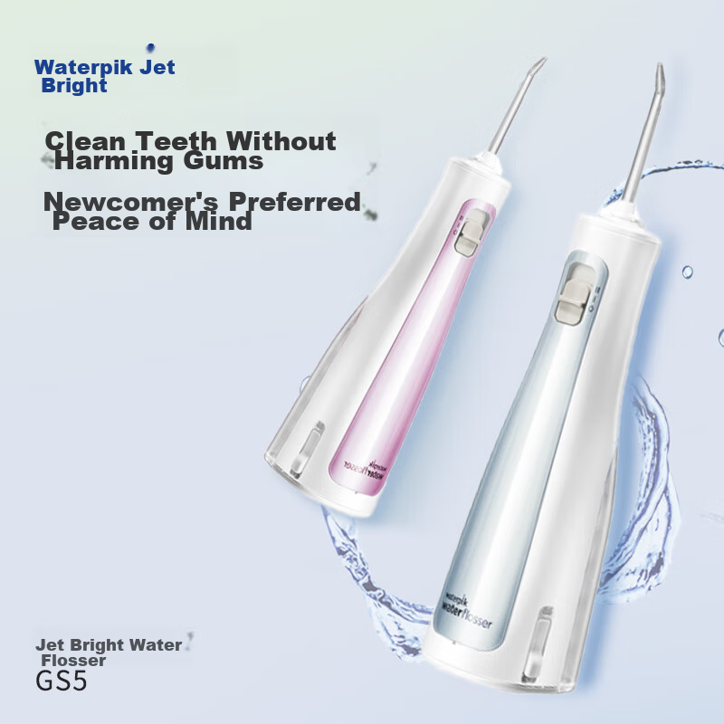 Waterpik Portable Electric Water Flosser, Oral Irrigator, Home-Use Vertical Preventive Tartar Remover, Fully Washable GS5 Pink, Mother's Day, 520, Valentine's Day Gift