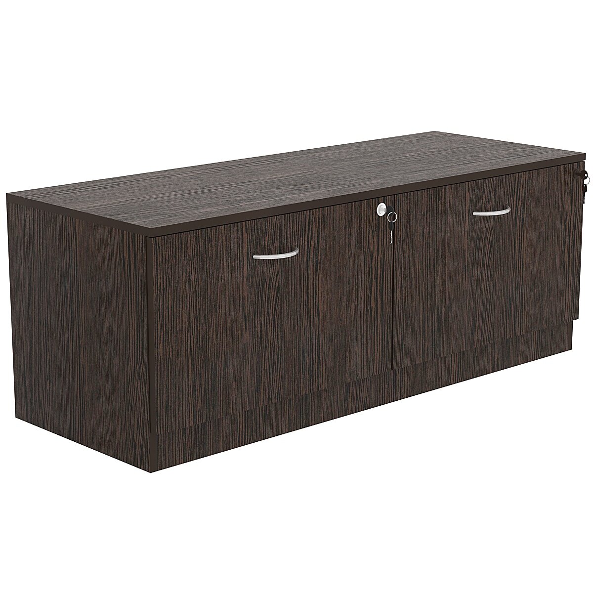 Тумба T-15 1200мм (H-450мм, с 2-мя выдвижными ящиками), Дуб Венге