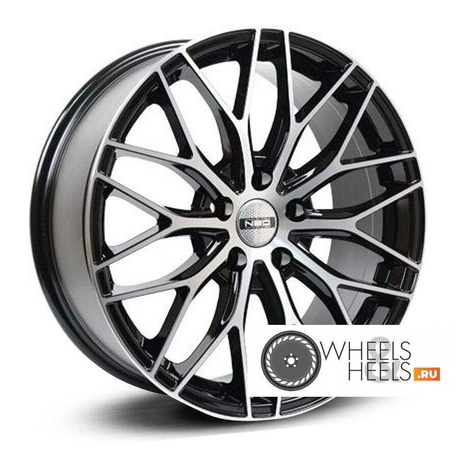 Диск автомобильный литой NEO 840 18x8 5x112 et45 dia57.1 Черный с полированной лицевой поверхностью