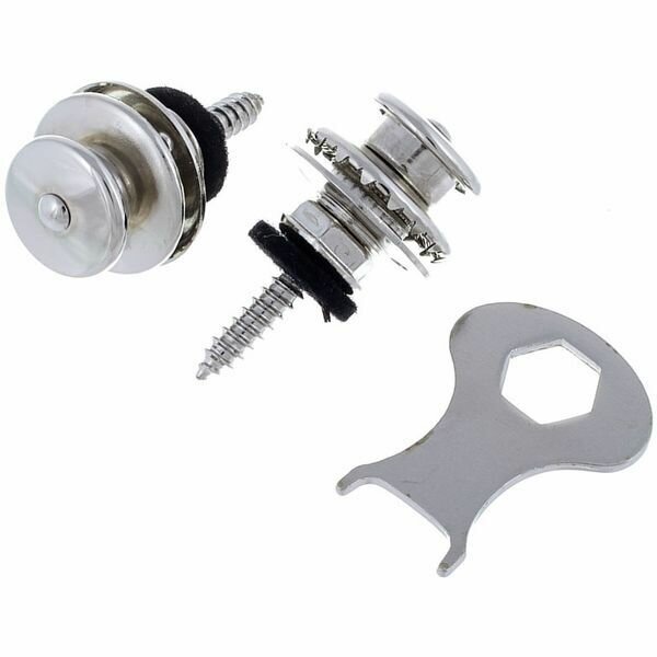 Loxx Security Lock NI комплект стрэплоков (пара)/креплений для ремня гитары, никель