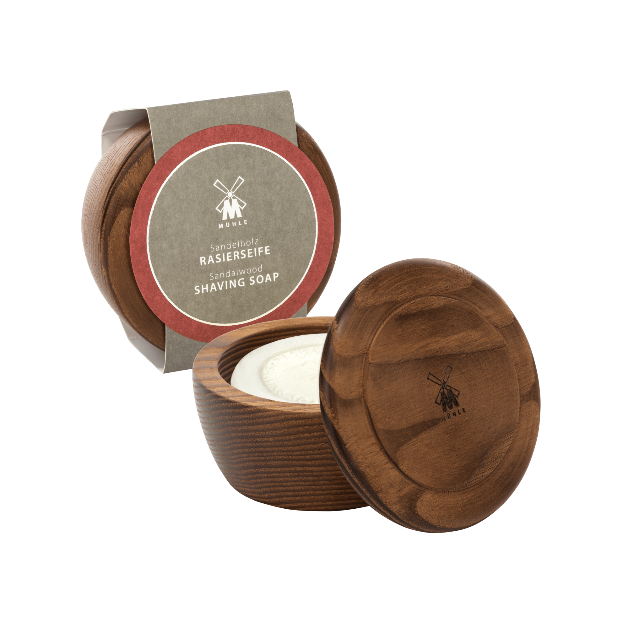 Твердое мыло для бритья MUEHLE в деревянной чаше, Сандал, 65 гр (RN 3 SH)