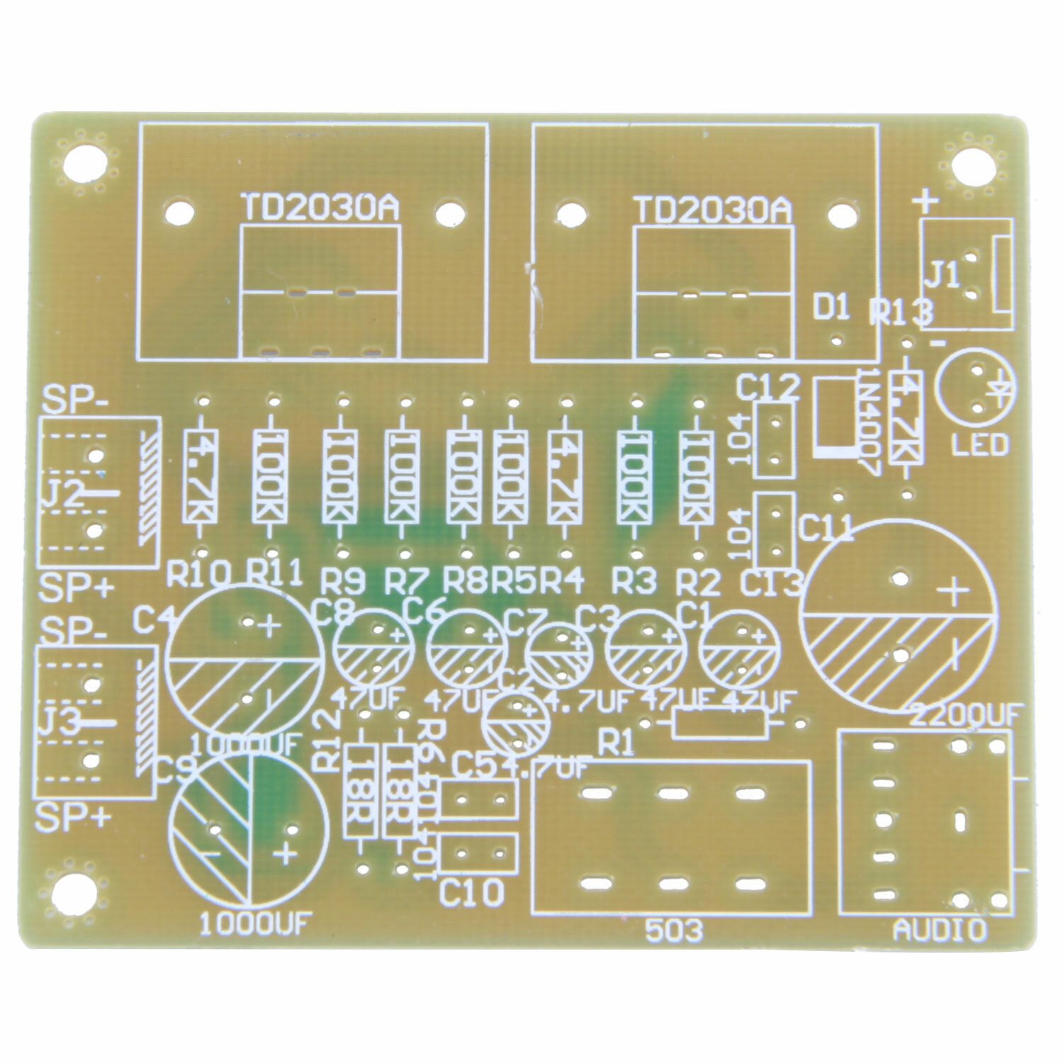 Комплект усилителя мощности QUANBU Dual Channel TDA2030A для Arduino