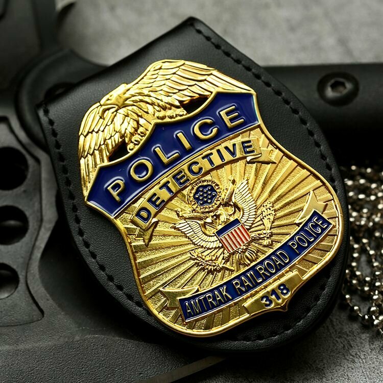 Значок бумажник, большой размер металла соответствующий кожаный коврик кожаный чехол