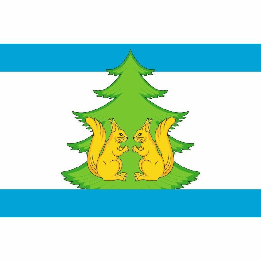 Флаг Ленского района (Архангельская область) 135x90 см.