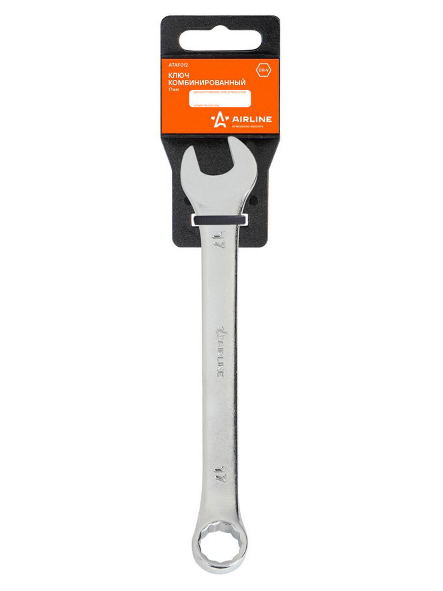Комбинированный ключ Airline ATAF012, хромованадиевая сталь, 17мм
