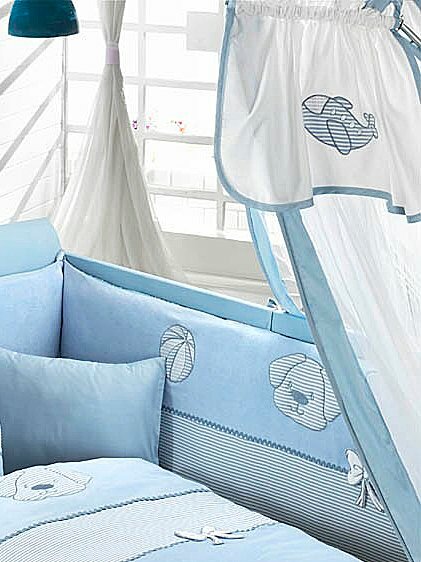 Балдахин для кроватки Bebe Luvicci "MY BONNY", полиэстер, серый, 150х450 см