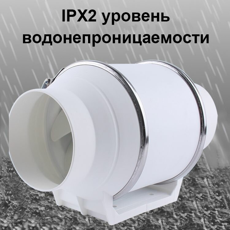 Вытяжной вентилятор, настенный кулер для очистки воздуха,4 дюйма, 220 В, домашний бесшумный, для кухни, туалета,