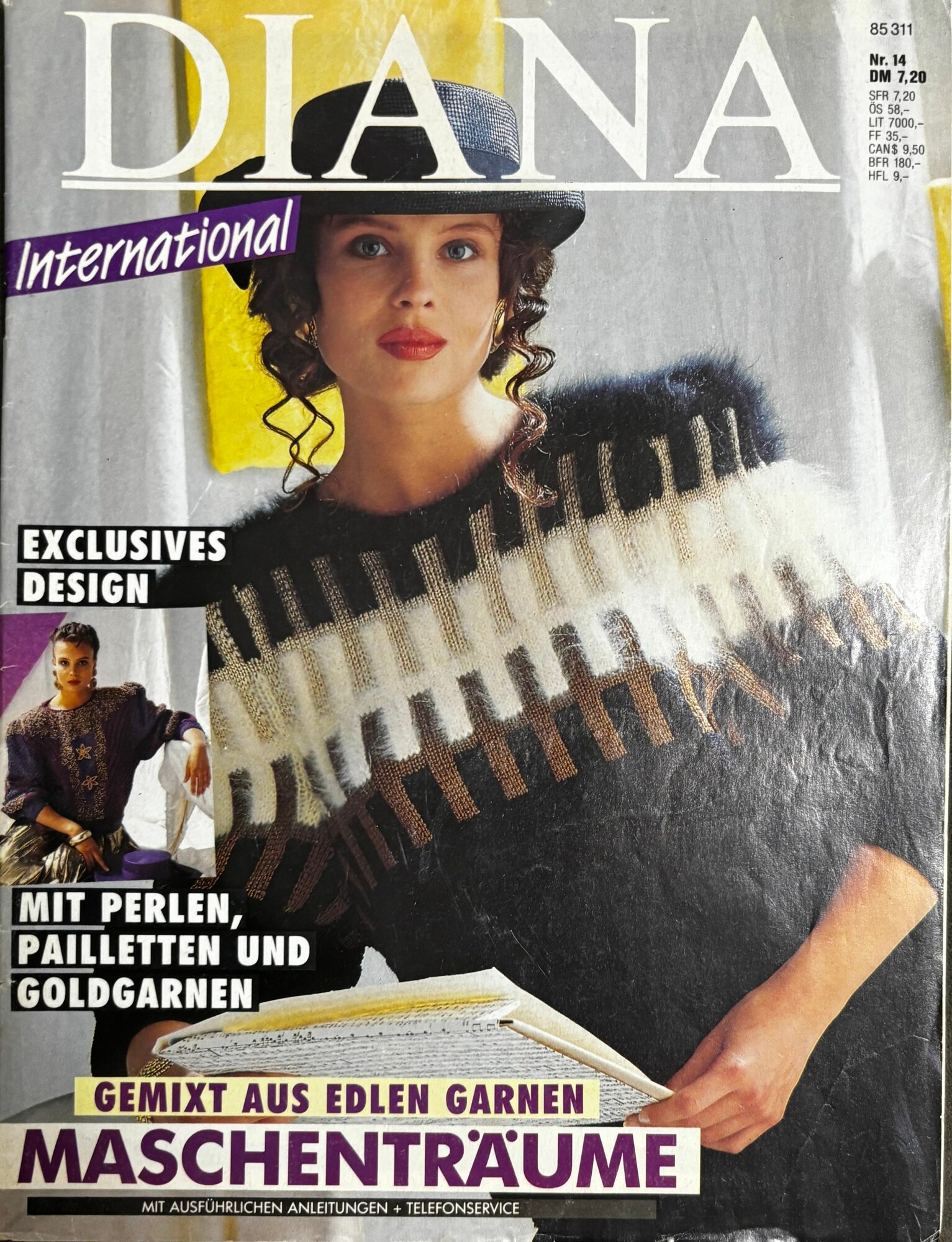 Журнал Диана Diana International № 14 1990 вязание на немецком # 81