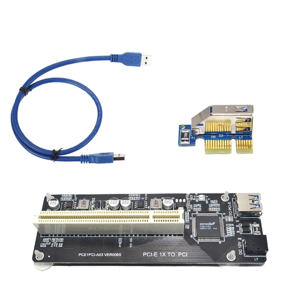 Высококачественная карта-Конвертер PCI-E в DUAL PCI Adapter Card с чипом ASM1083