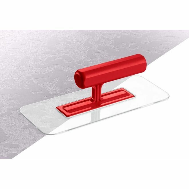 Гладилка штукатурная пластиковая, закругленная, прозрачная, ЗУБР 220 х 90 мм