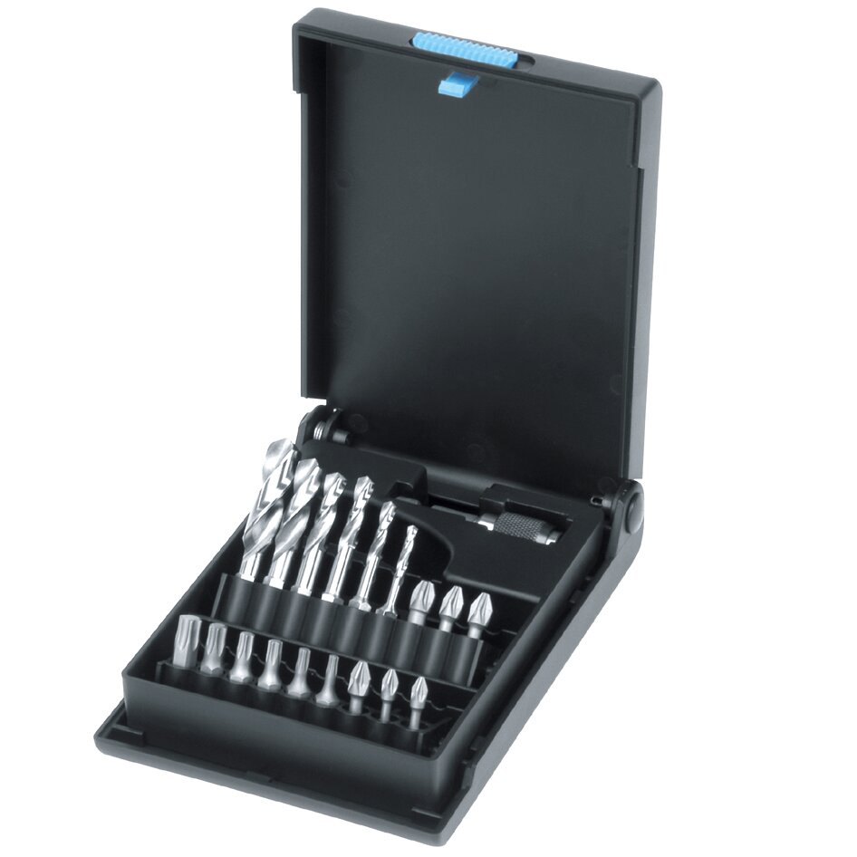 VOLKEL VO-67424 Набор сверл-бит, 3-10 мм, 19 предметов, пластиковый кейс
