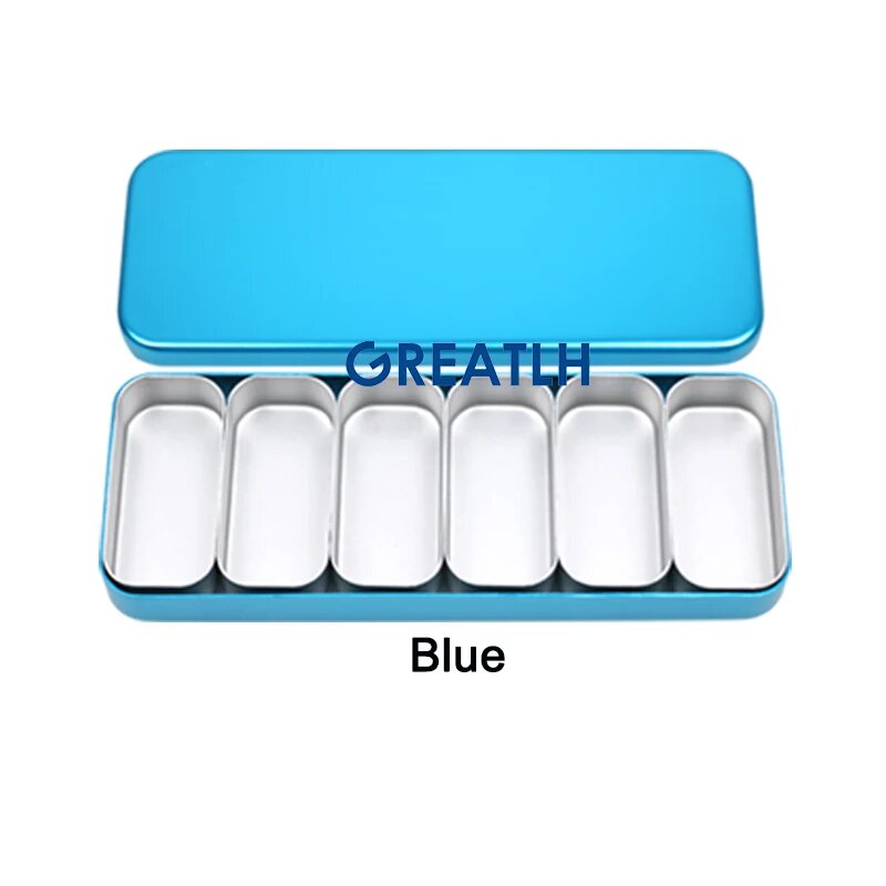Коробка для инструментов 6 ячеек Blue GREATLH