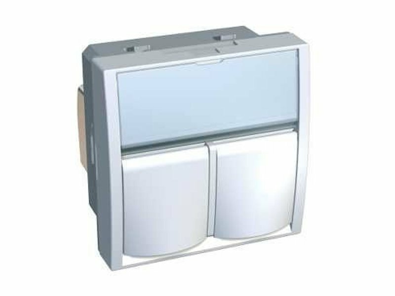 Розетка компьютерная RJ45 категория 5Е экранированная STP двойная с/у, механизм ALTIRA белый Schneider Electric