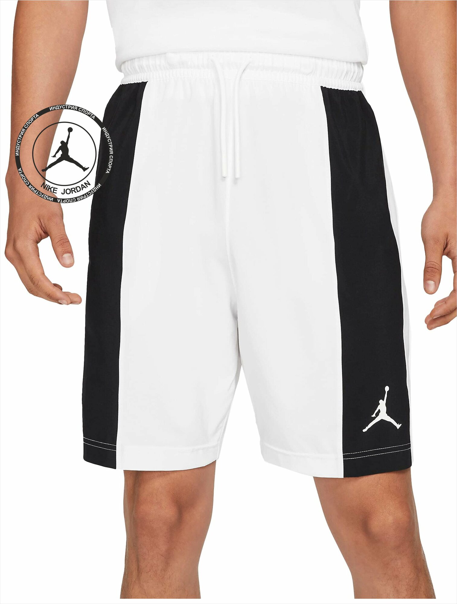 Шорты Jordan, размер L, белый, черный — фото 1