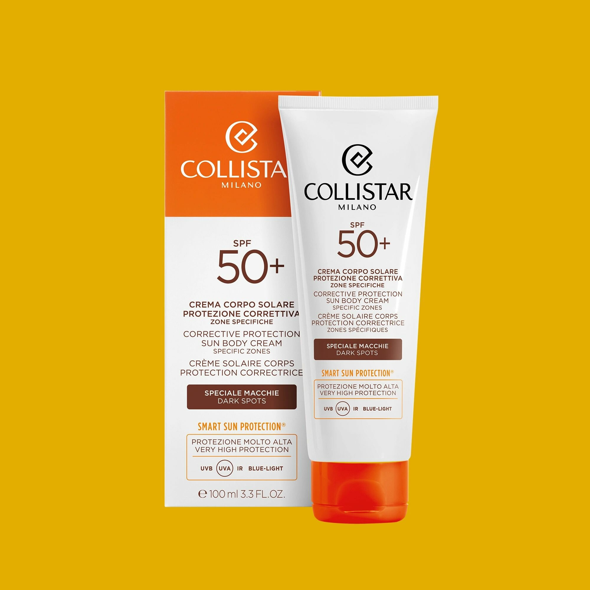 Collistar - Crema Corpo Solare Protezione Correttiva SPF 50+ Солнцезащитный крем для тела с очень высокой степенью защиты 100 мл